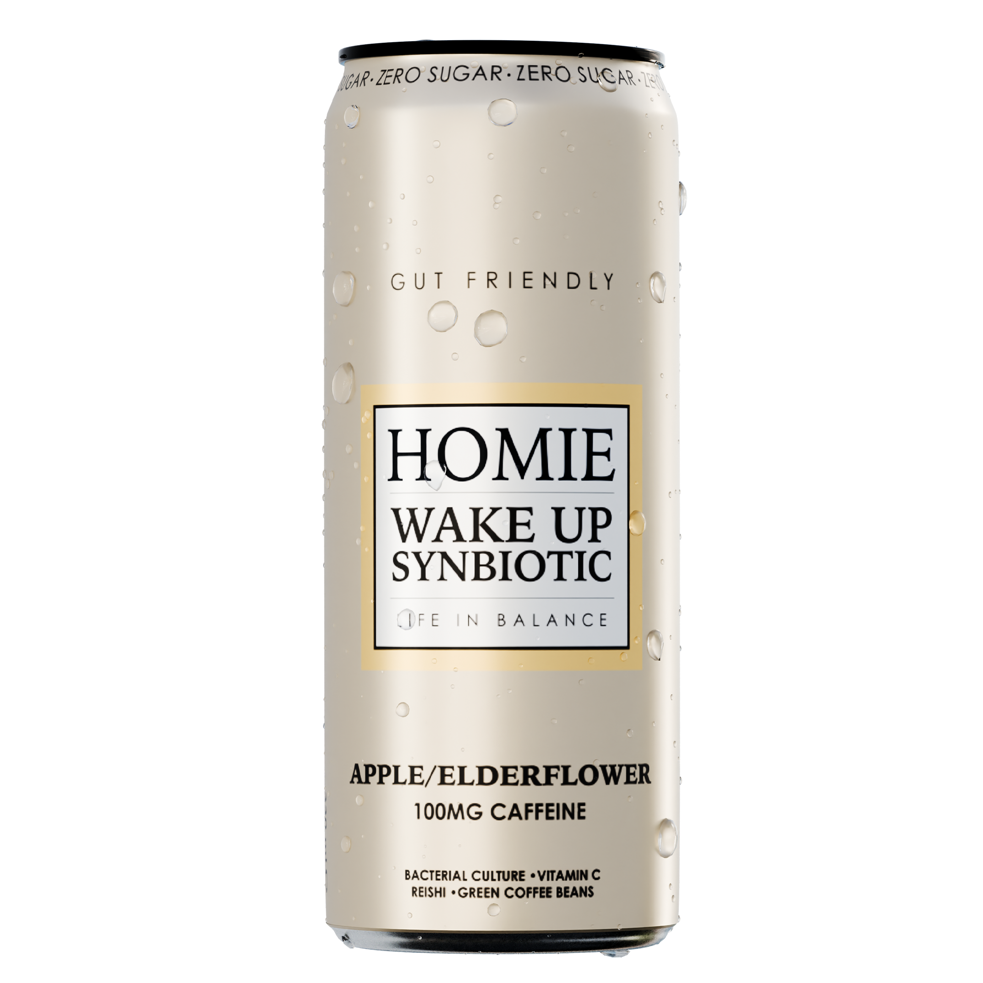 Homie Wake Up Synbiotic Apple/Elderflower 33cl - Varsego